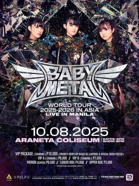 BABYMETAL WORLD TOUR 2025-2026 IN ASIA LIVE IN MANILA | PULP Live World